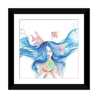 iCanvas "Zodiac Sign Aquarius With A Shell And Fish" by Yana Anikina ...