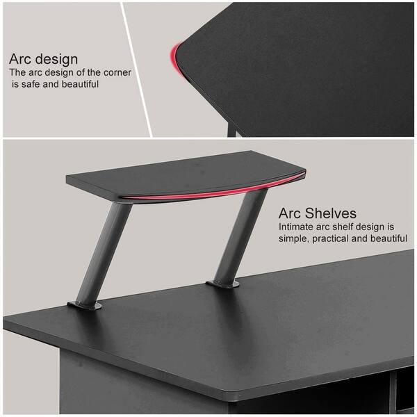 Home Desktop Computer Desk With lockers Home Small Desk Dormitory Study ...