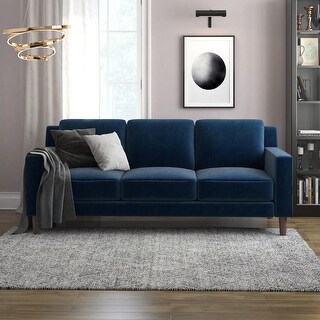 Avenue Greene Braylee 3 Seater Sofa , Blue Velvet - Bed Bath & Beyond ...