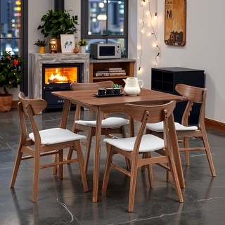 Modern Simple Design Square Kitchen Table Sets, 1 Table with 4 Chairs ...