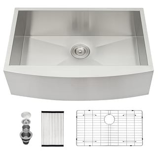 36 Farmhouse Sink - 36 Inch Kitchen Sink Stainless Steel 18 gauge Apron ...
