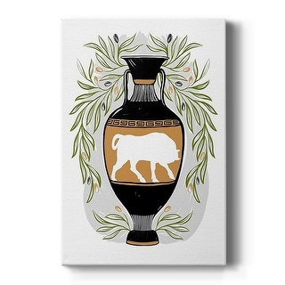 Greek Vases IV Premium Gallery Wrapped Canvas - Ready to Hang - Bed ...