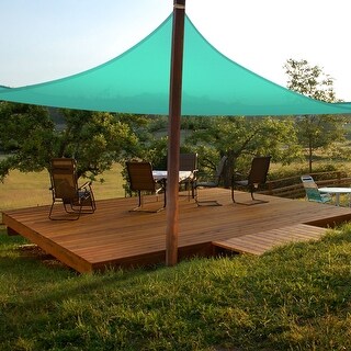 Sail/ Turquoise Triangle Sun Shade - Bed Bath & Beyond - 36544987