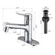 Single Handle Bathroom Sink Faucet with Pull-Out Sprayer and Drain ...