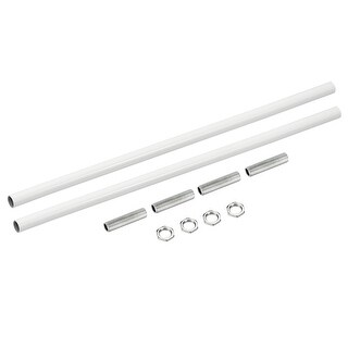 2 Set M10 Threaded Extension Rod Kit Round Sleeve with Pipe Hex Nut ...