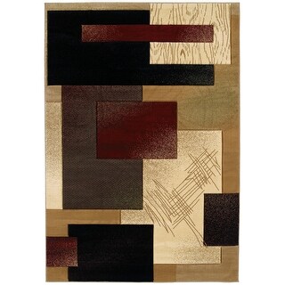 Westfield Home Sculptures Aimee Burgundy Hand Carved Area Rug - 7'10 x ...