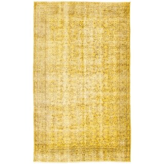 ECARPETGALLERY Hand-knotted Color Transition Gold Wool Rug - 4'9 x 7'10 ...