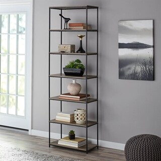 7-Shelf Bookcase with Metal Frame - Bed Bath & Beyond - 37612649