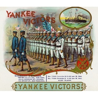 Yankee Victors Brand Cigar Box Label (Art Print - Multiple Sizes ...