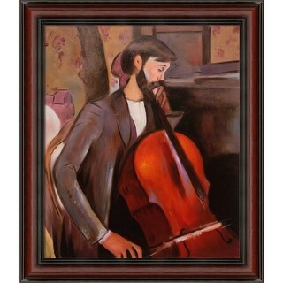La Pastiche The Cellist with Grecian Wine Frame, 25" x 29" - Bed Bath ...