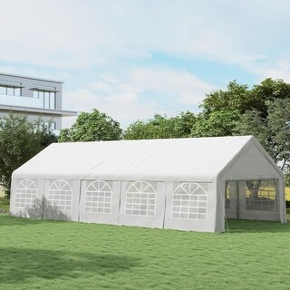 Outdoor 32' x 16' Canopy Gazebo Party Tent - White - Bed Bath & Beyond ...