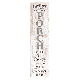 Come Sit On The Porch Distressed Wood Sign - Bed Bath & Beyond - 36949315