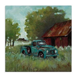 Stupell Expressionist Blue Truck Canvas Wall Art Design By Wani Pasion ...