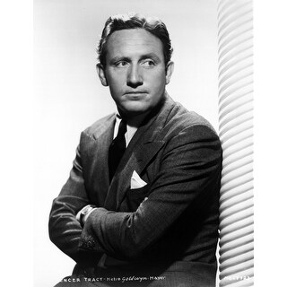 Spencer Tracy posed in Suit in Classic Portrait Photo Print - Bed Bath ...
