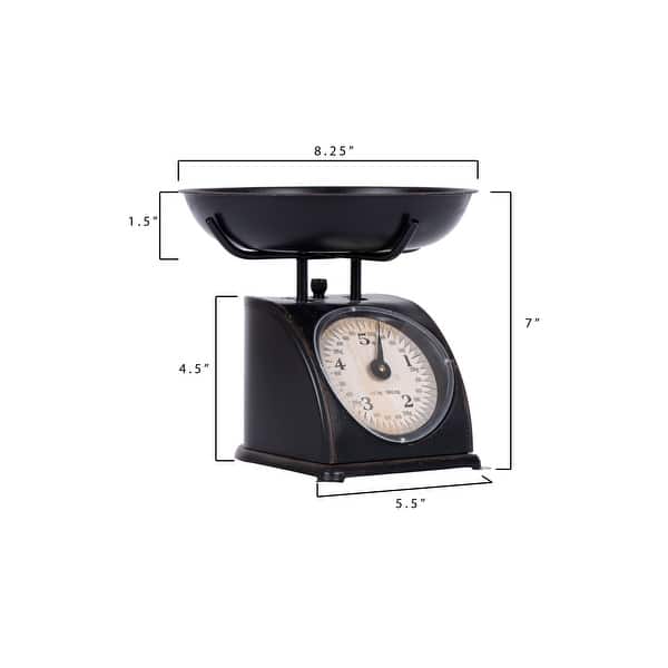Antique Black Metal Scale - Bed Bath & Beyond - 35871936