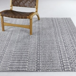 Jeanne Transitional Striped Area Rug - Bed Bath & Beyond - 34617406