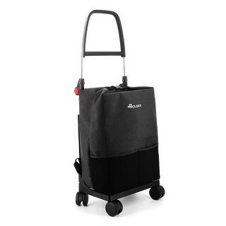 Shopping Trolley Rolser One tweed T-shop 4 swivel wheels Foldable - Bed ...