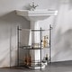 Pedestal Sink Organizer - Compact Under Sink Rack with 2 Storage ...