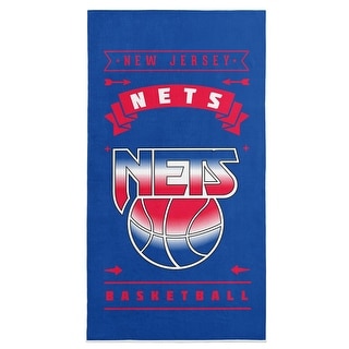 NBA Hardwood Classics Nets Printed Beach Towel - 30"x60" - Bed Bath ...