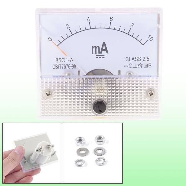 Class 2.5 Accuracy DC 0-10mA Analog Current Panel Meter Ammeter 85C1-A ...