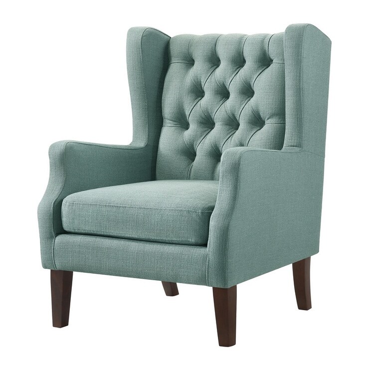 Cotton/ Linen Look Fabric Modern Accent Chair Armchair - On Sale - Bed ...