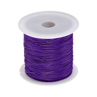 1 Roll Nylon Beading Thread Knotting Cord 0.6mm 50yard Satin String ...