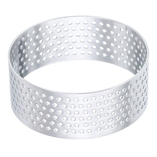 Stainless Steel Cake Rings Round Perforated Circle Baking Dessert Cake ...