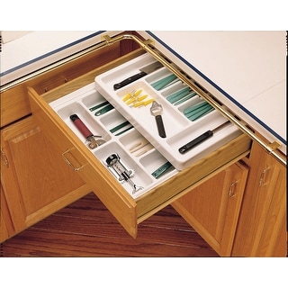 Rev-A-Shelf RT 18-4F Rolling Tray Series Deep Cutlery Tray with Rolling ...