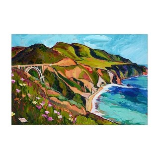 California Big Sur California Coastline Painting Art Print/Poster - Bed ...