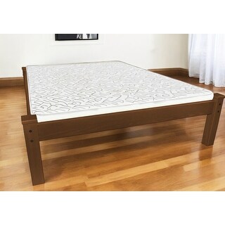 HomeRoots Brown Solid Wood Full Bed Frame - Bed Bath & Beyond - 42755585