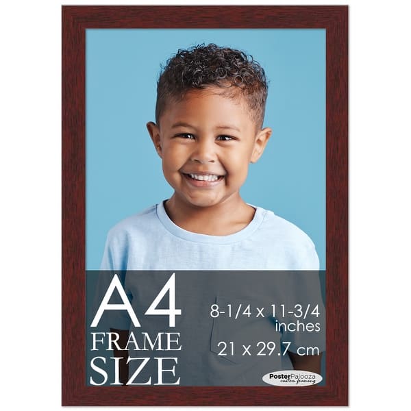 A4 Frame Brown Modern Minimalist - Wooden 8.25x11.75 Frame - Modern ...