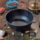Cast Iron Brazier Pot Pan with Glass Lid - Bed Bath & Beyond - 38460940