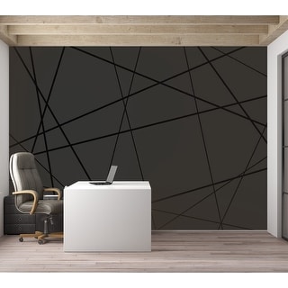 Abstract Wallpaper Wall Mural - Dark Intersection - Bed Bath & Beyond ...