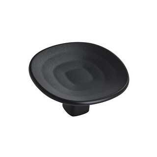 Concentric 1-9/16 in (40 mm) Diameter Matte Black Cabinet Knob - 1.563 ...