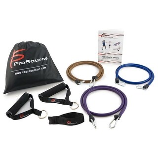 ProsourceFit Set of 3 XTREME Premium Heavy Duty Double Dipped Latex Stackable Resistance Bands ...