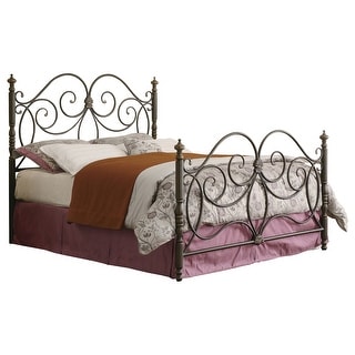 London Traditional Metal Open Frame Bed Dark Bronze - Bed Bath & Beyond ...
