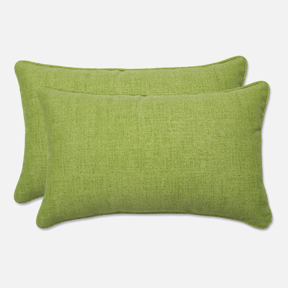 Pillow Perfect Decorative Solid Green Textured Outdoor Toss Pillows ...