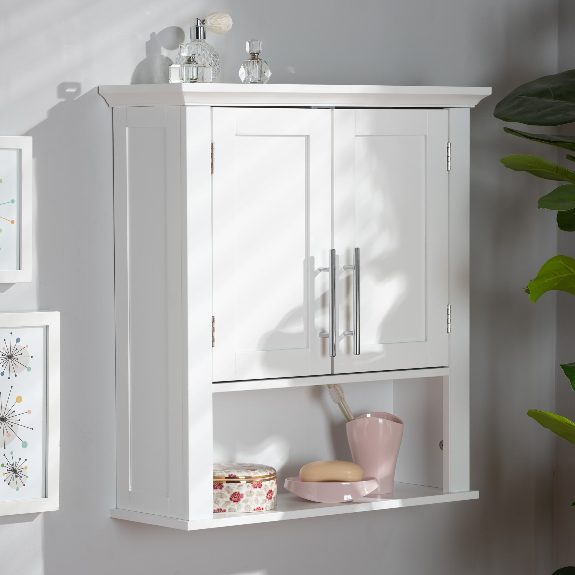 White Bathroom Wall Shelves - Bed Bath & Beyond