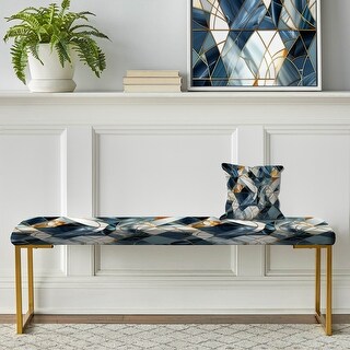 Designart - Enchanted Plaid Odyssey Marble Pattern - Marble Upholstered ...