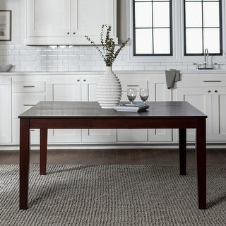 DISCO 60-inch Square Casual Modern Cappuccino Dining Table - Bed Bath ...