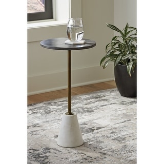 Ashley Furniture Braxmore Marble Accent Table - 22"W x 15"D x 23"H - On Sale - Bed Bath & Beyond ...