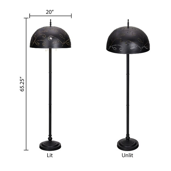 Black candlestick floor lamp store