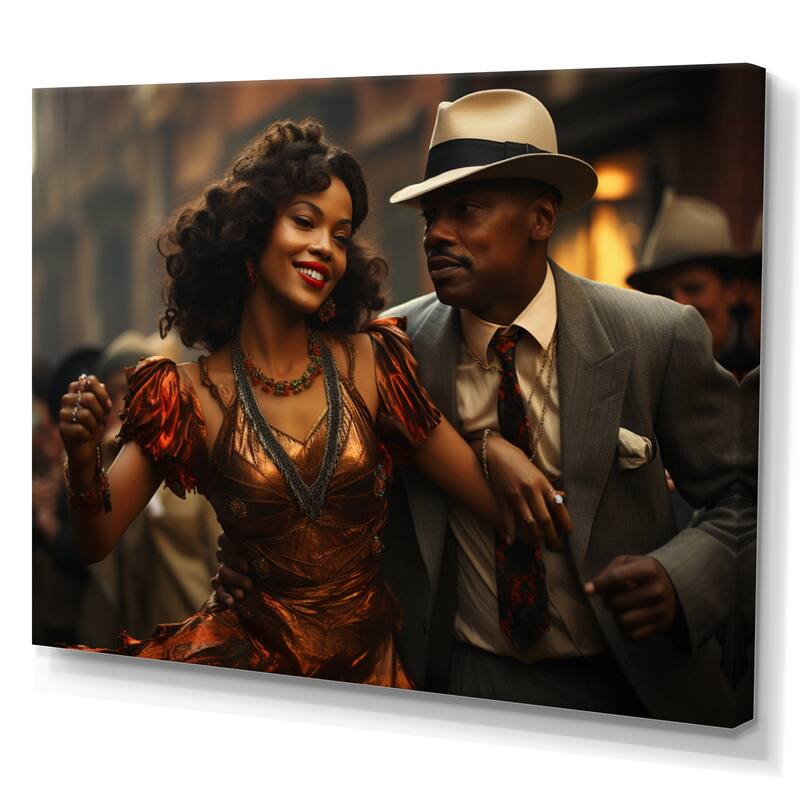 Designart "Jazz Harlem Renaissance III" African American Wall Decor ...