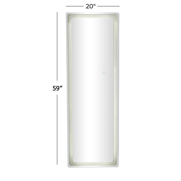Illuminated Large Led Bathroom Wall Mirror with Mirror Defogger - 59" x ...