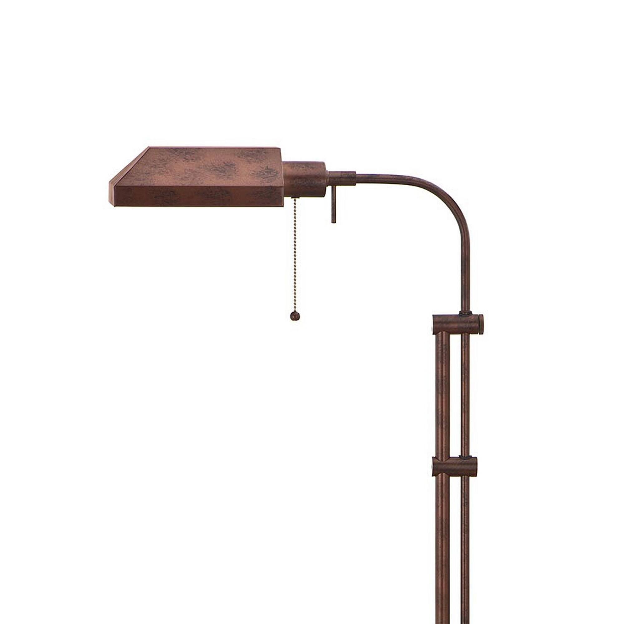 Metal Rectangular Floor Lamp with Adjustable Pole, Bronze - On Sale ...
