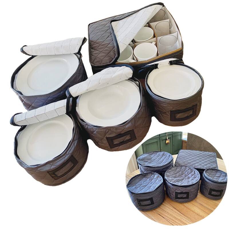 Evelots Dinnerware Storage Bags-Soft-12 Settings-China/Crystal-48 Felt ...
