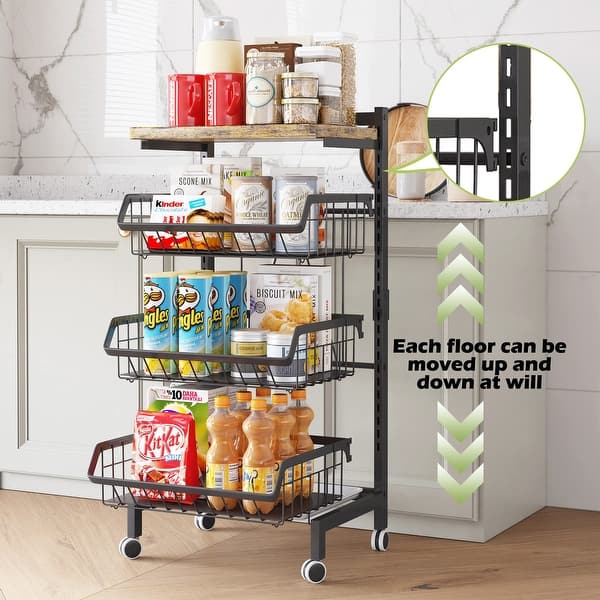 vegetable basket trolley