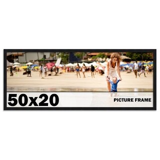 50x20 Frame Black Picture Frame - Complete Modern Photo Frame Includes ...