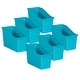 Teacher Created Resources Teal Plastic Book Bin, Pack of 6 - Bed Bath ...
