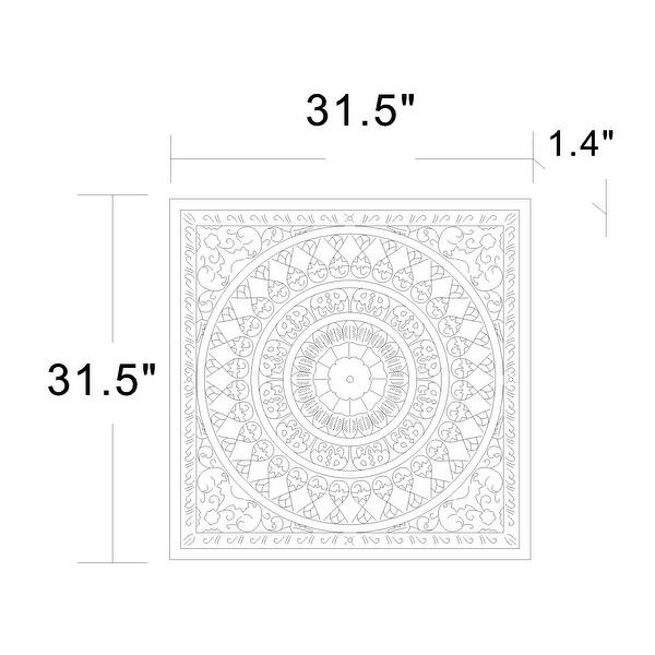 Distressed White Wood Flower Square Wall Decor - Bed Bath & Beyond ...